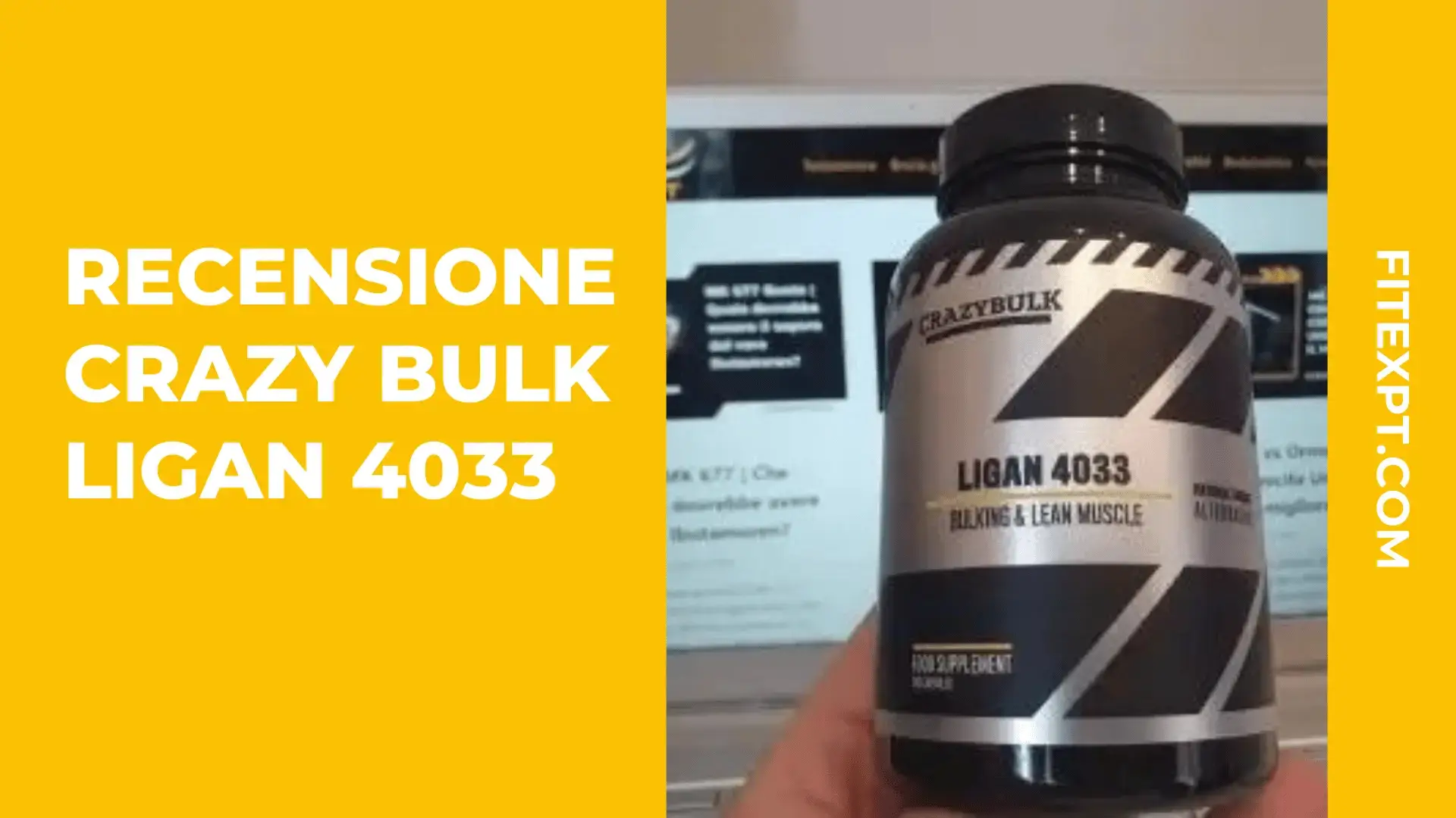 Recensione Crazy Bulk Ligan 4033 - FitExpt